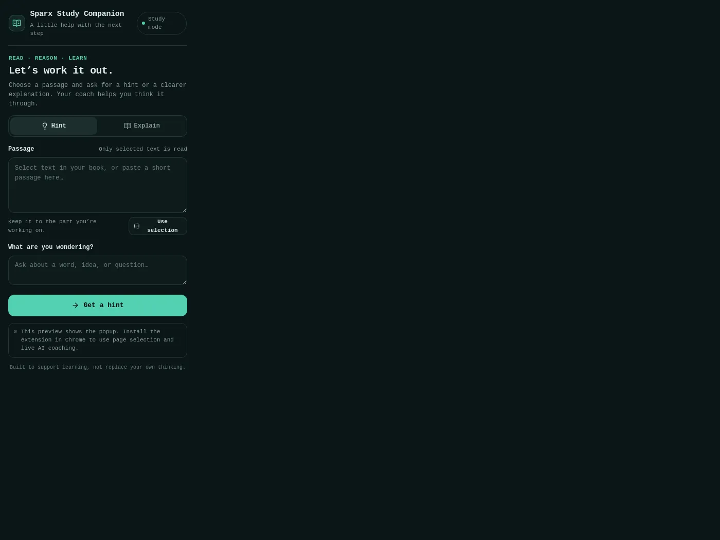 Sparx AI Assistant