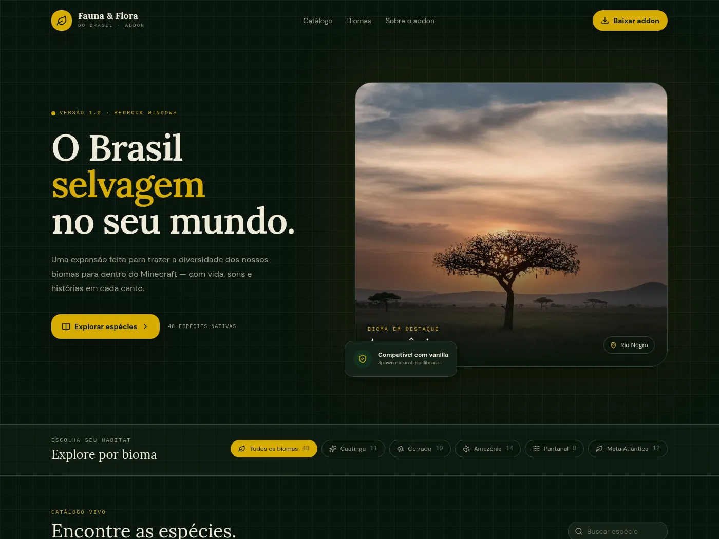 Fauna & Flora Brasil Addon