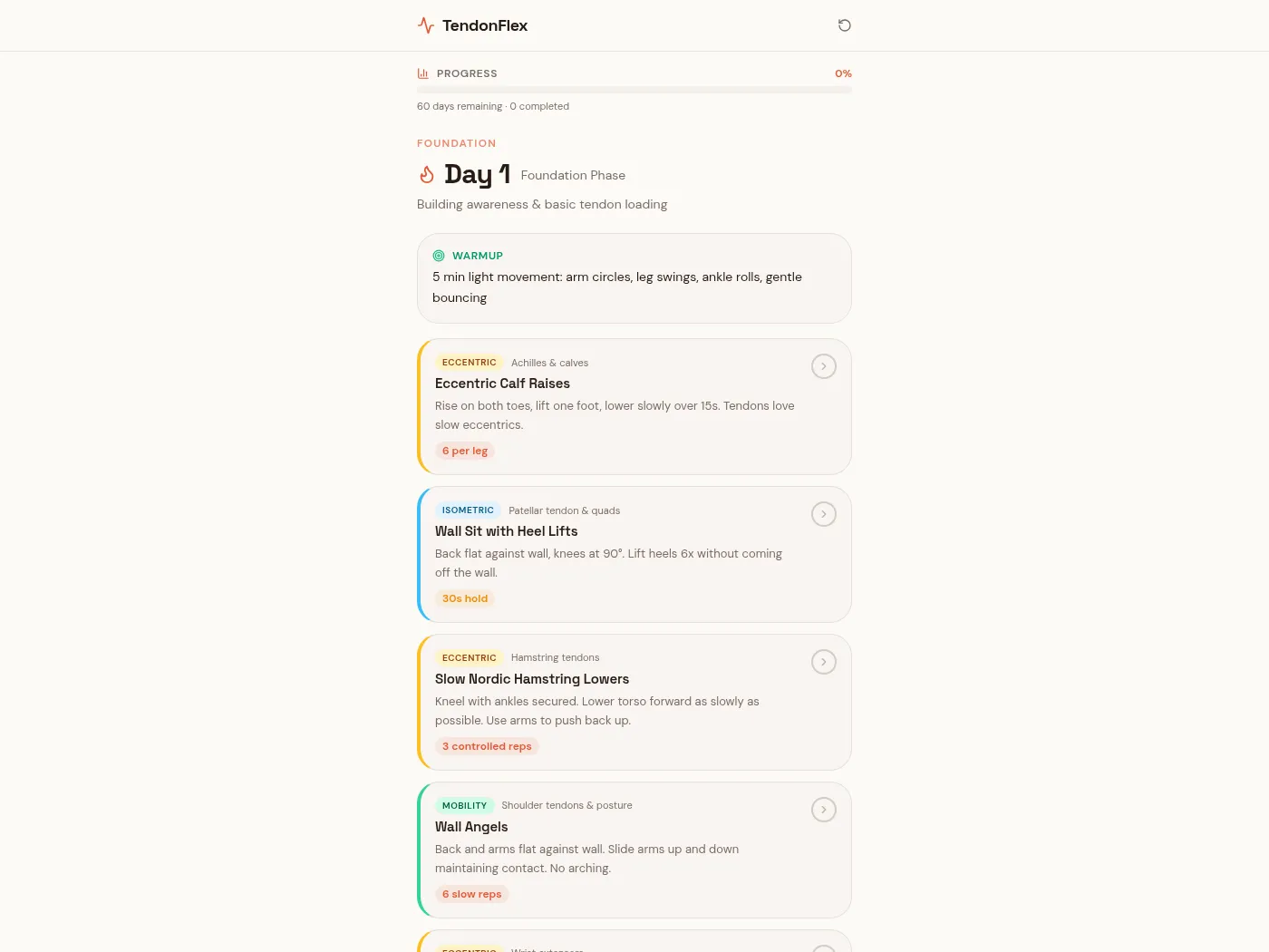 TendonFlex 60-Day Challenge