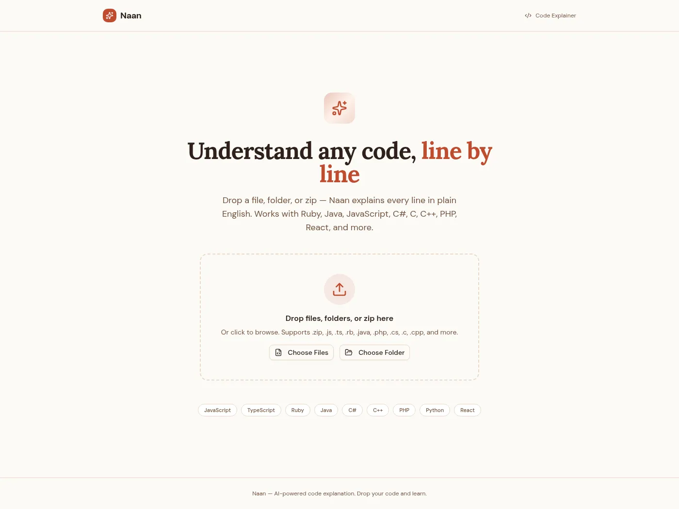 Naan Code Explainer