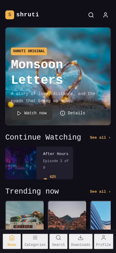 Shruti OTT Streamer