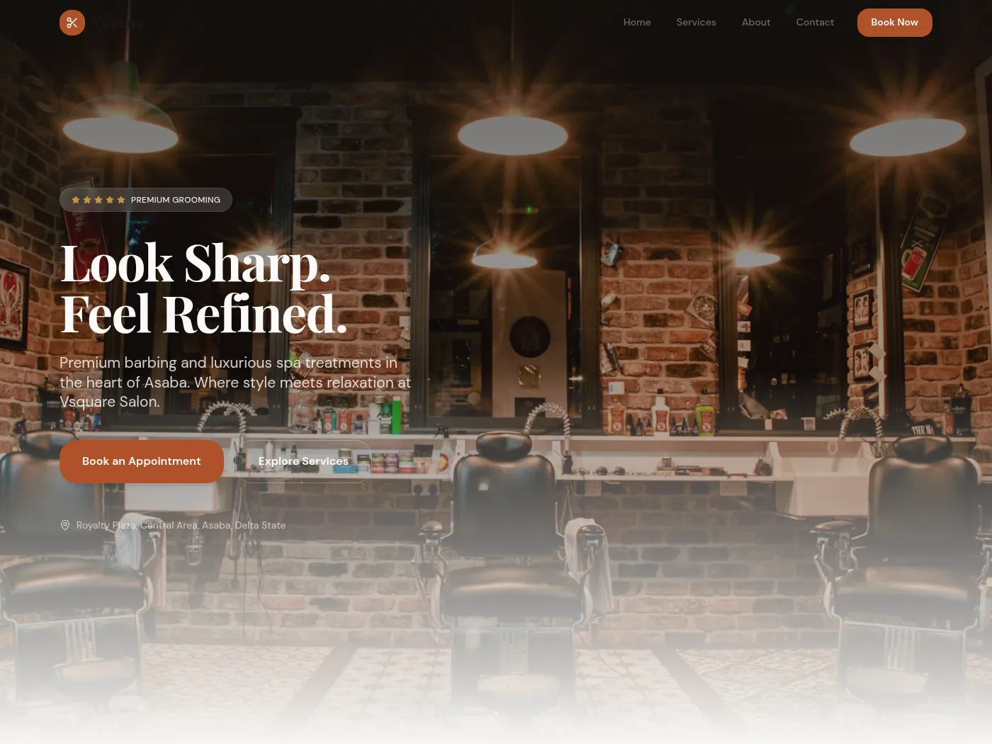 Vsquare Salon Website