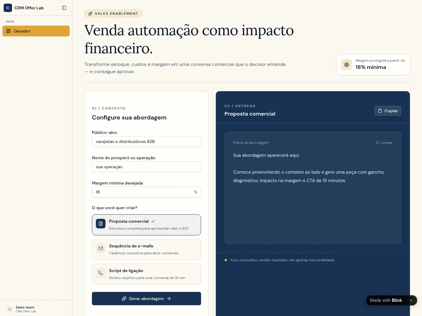 CRM Automation Offer Generator