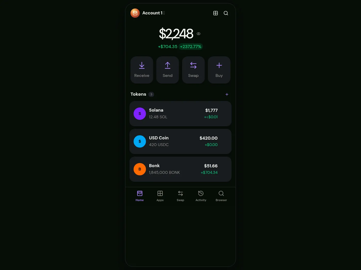 Phantom Wallet Demo Extension