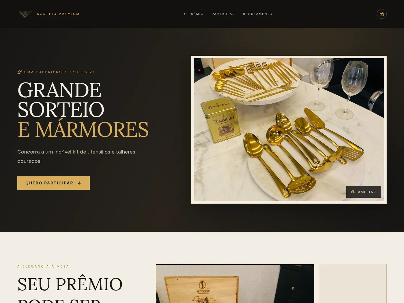 E Mármores Sorteio Premium
