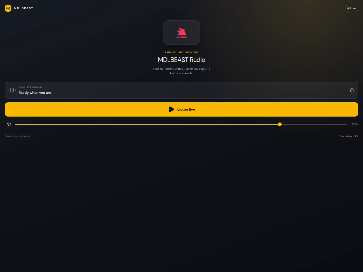 MDLBEAST Radio Player