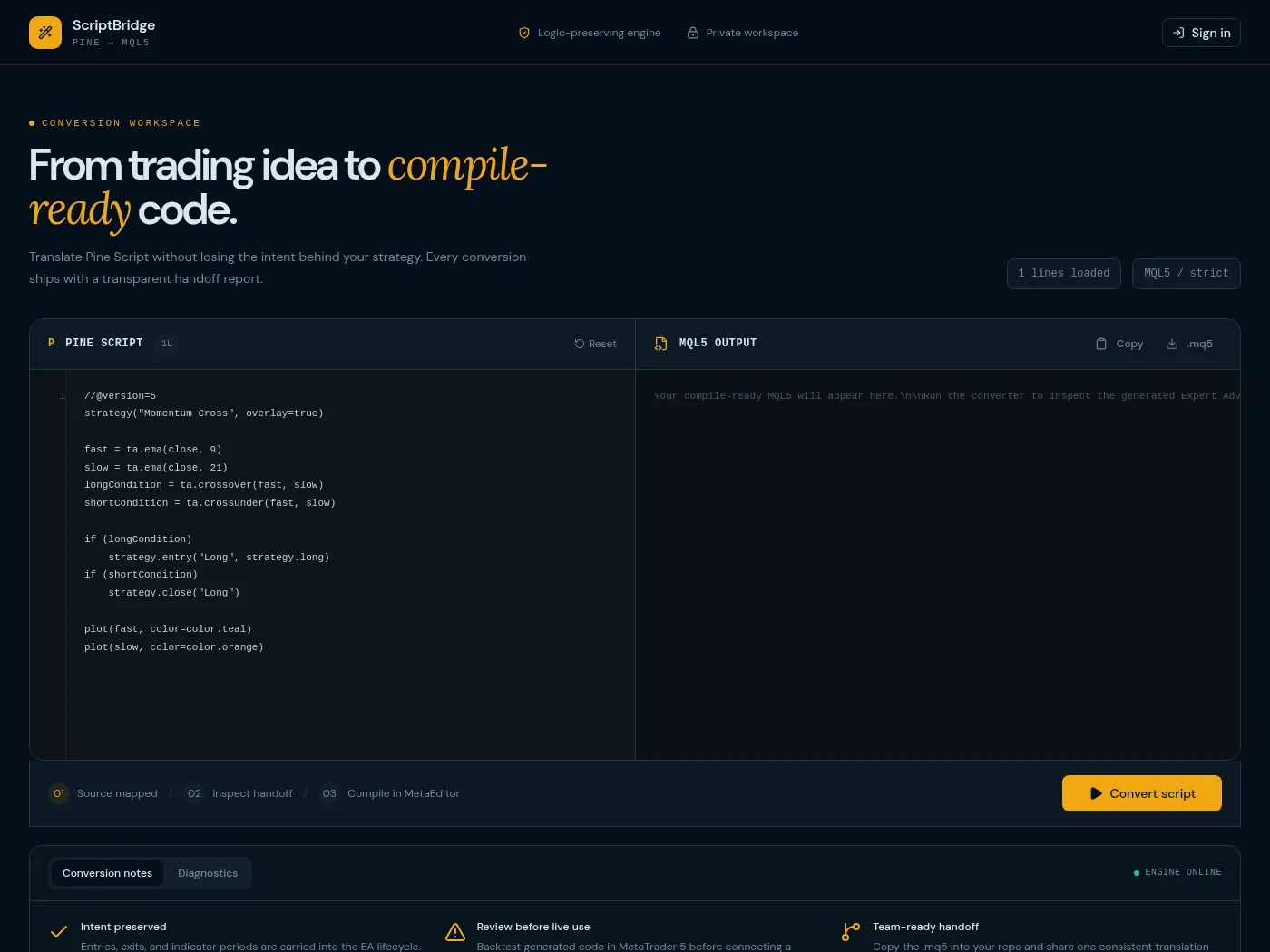 ScriptBridge Converter