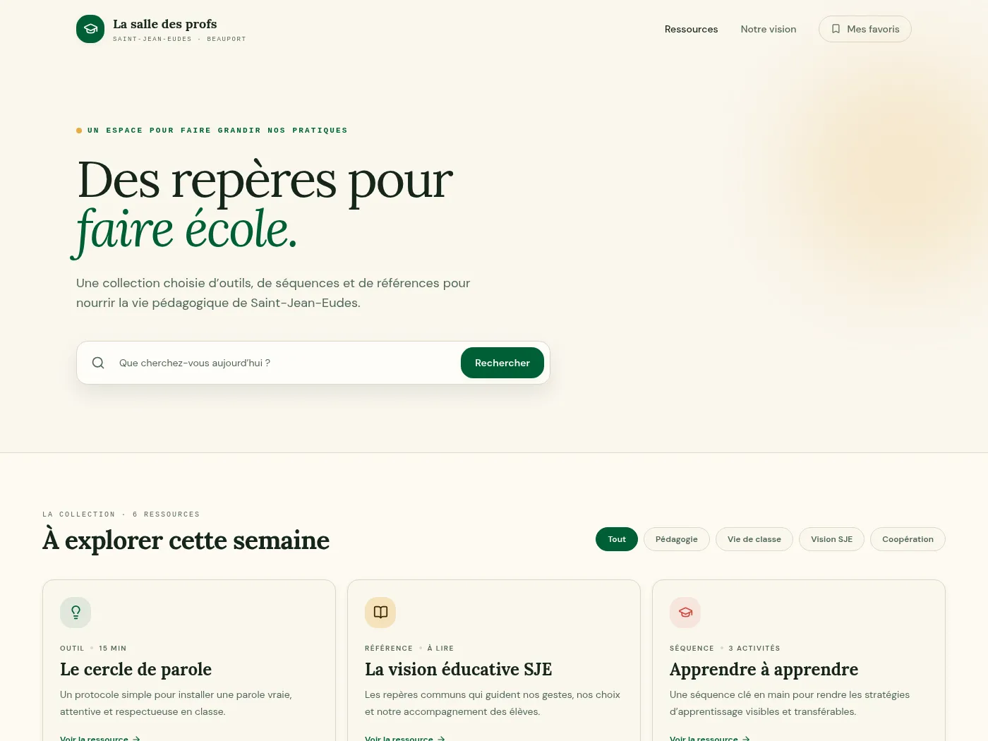 Ressources Enseignants SJE