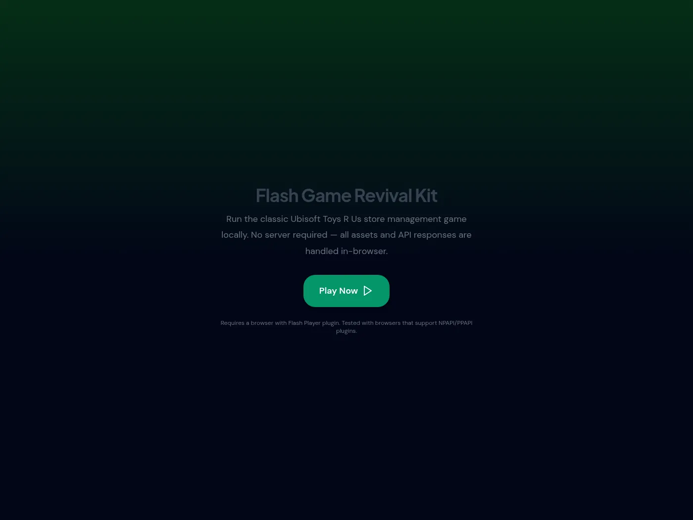 Flash Game Revival Kit
