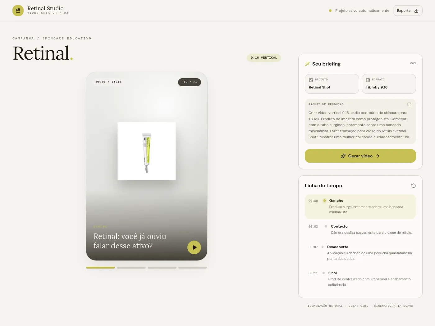 Retinal Shot Video Creator