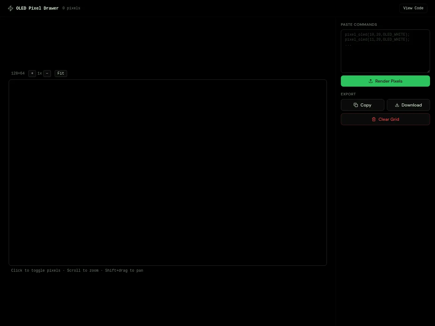 OLED Pixel Drawer