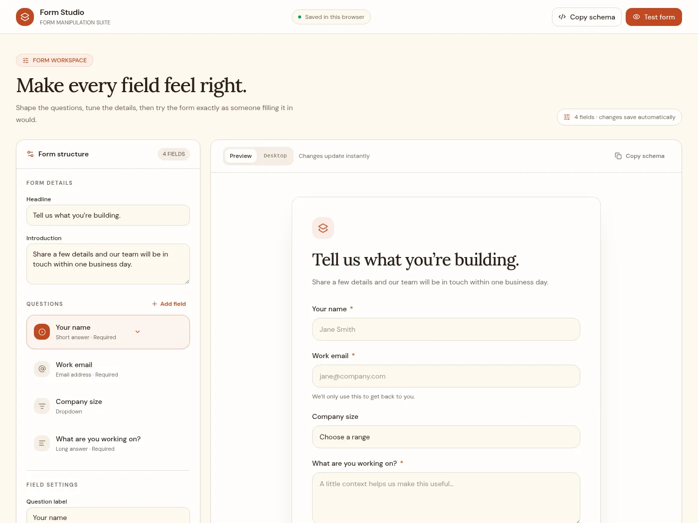 Form Manipulation Suite