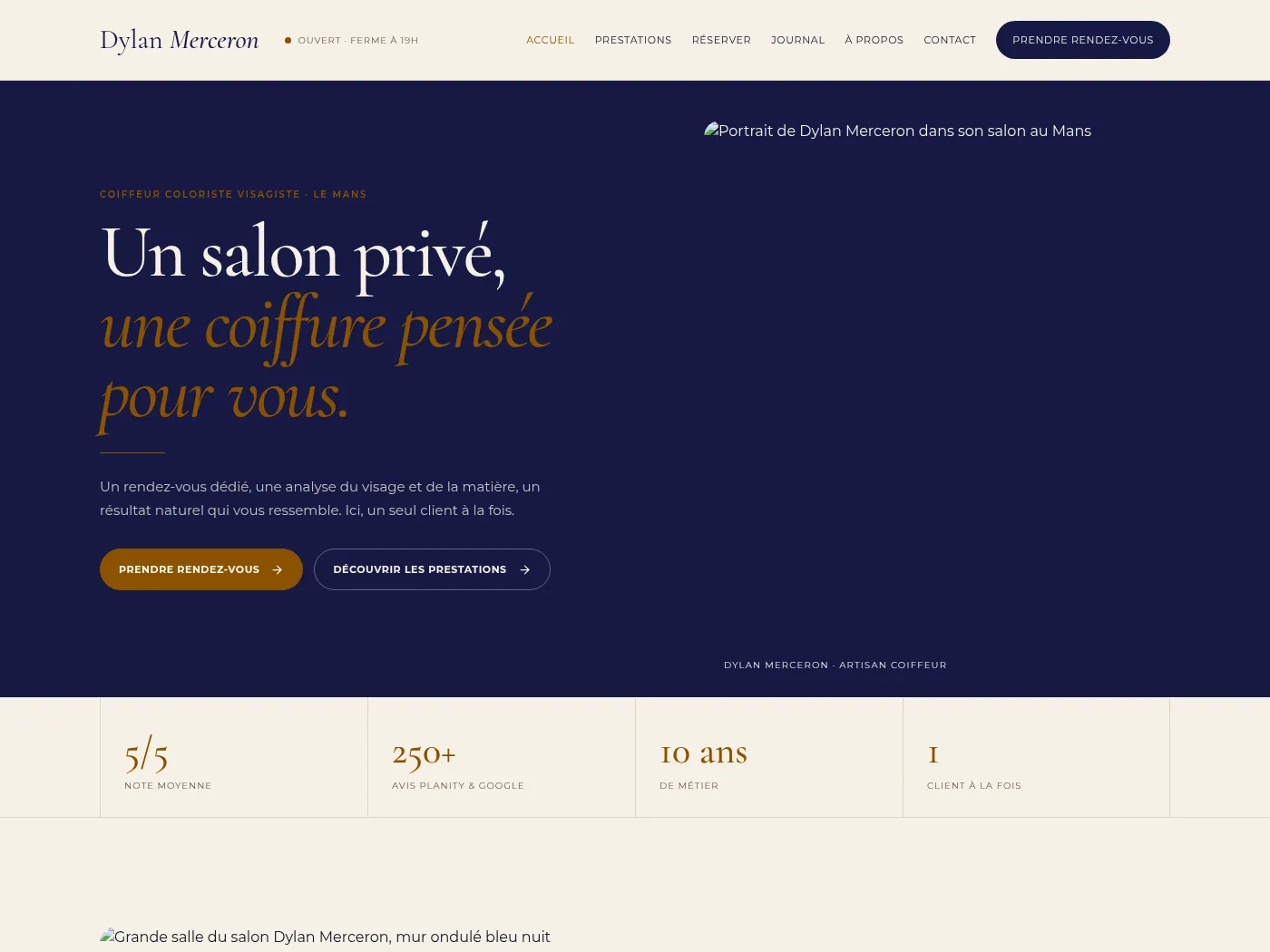 Salon Dylan Merceron Site