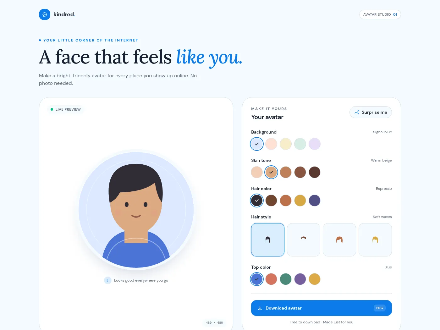 Signal Style Avatar Generator