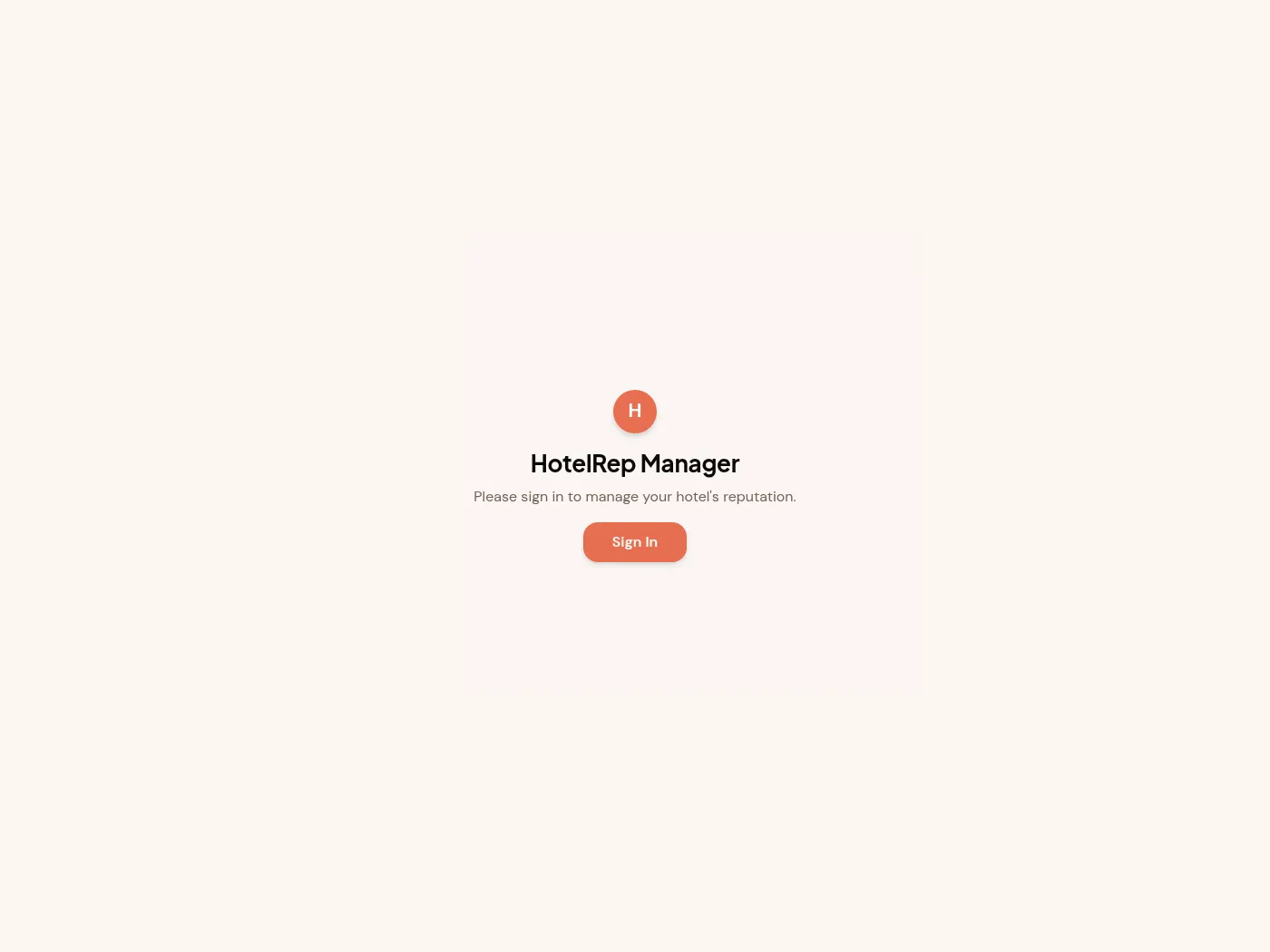 HotelRep Manager