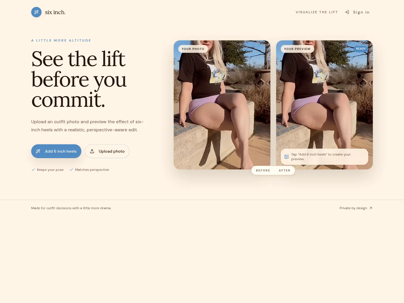 Heel Height Visualizer