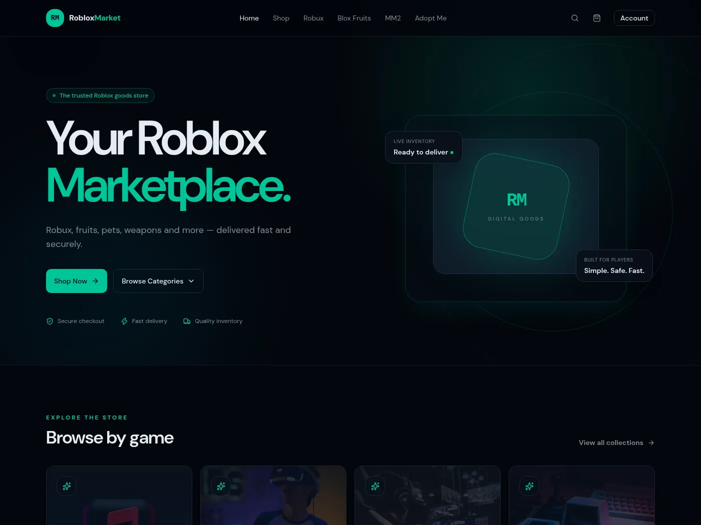 RobloxMarket Storefront Theme