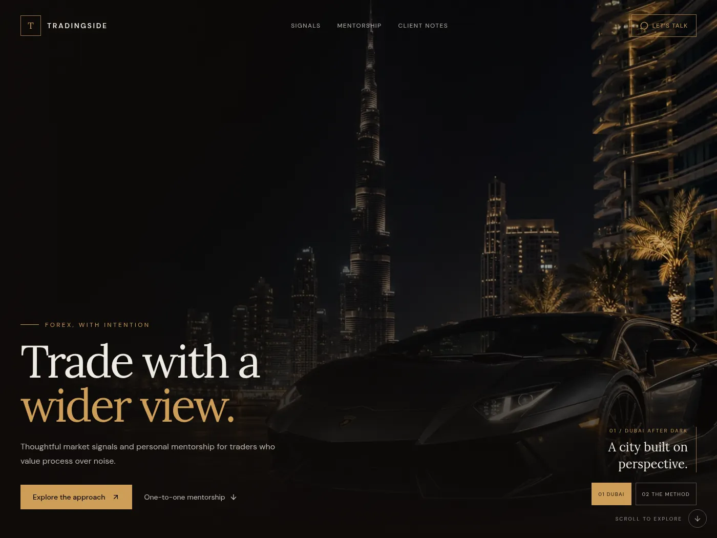 TradingSide Luxury Website