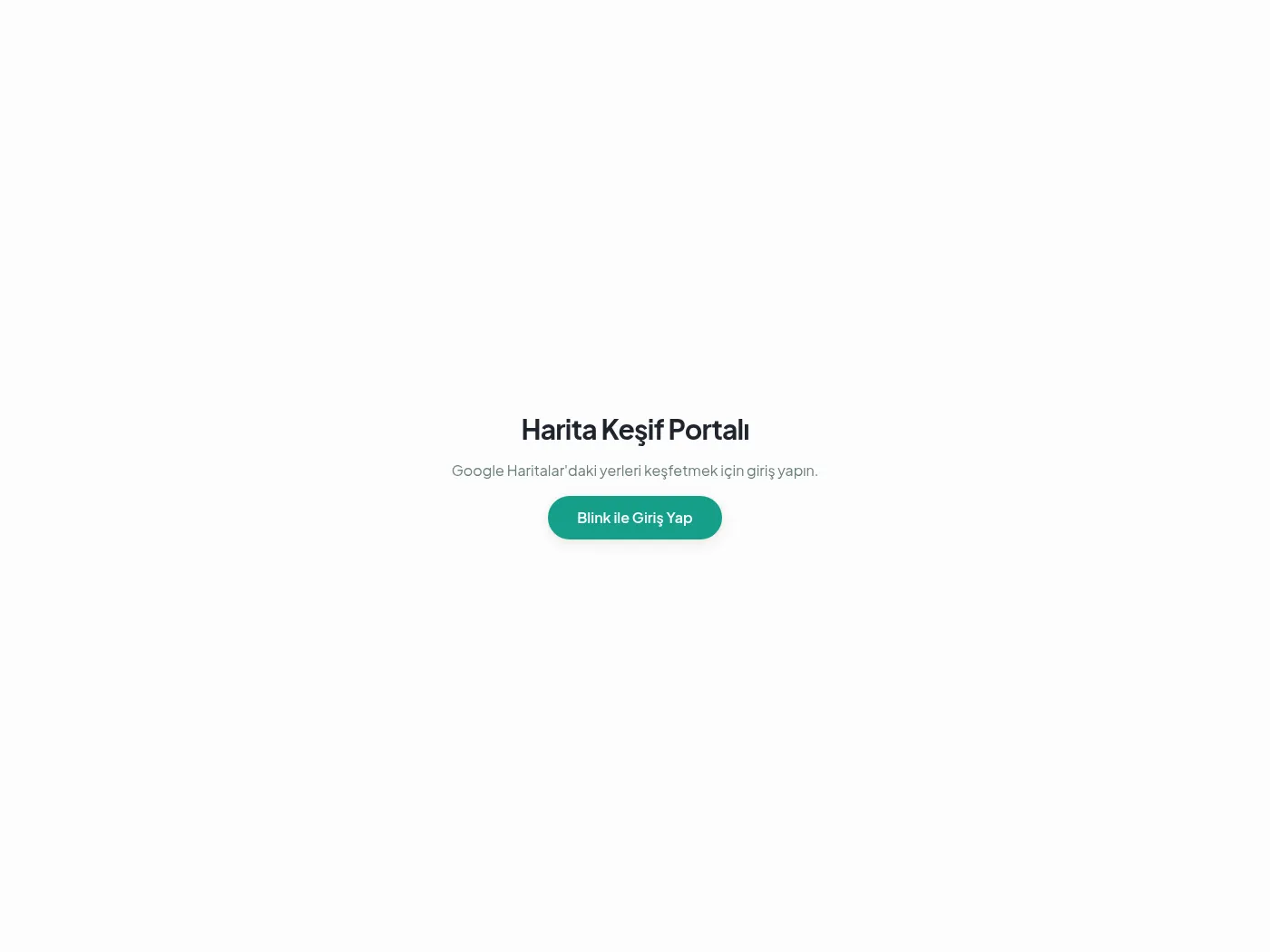 Harita Keşif Portalı