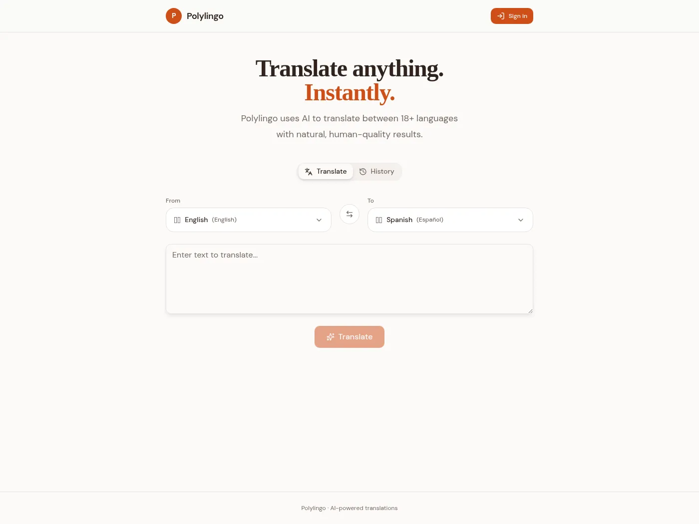 Polylingo App