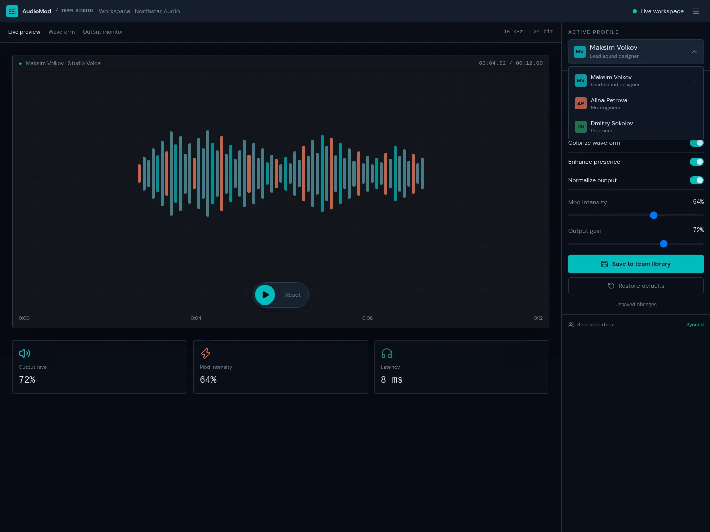 AudioMod Web Customizer