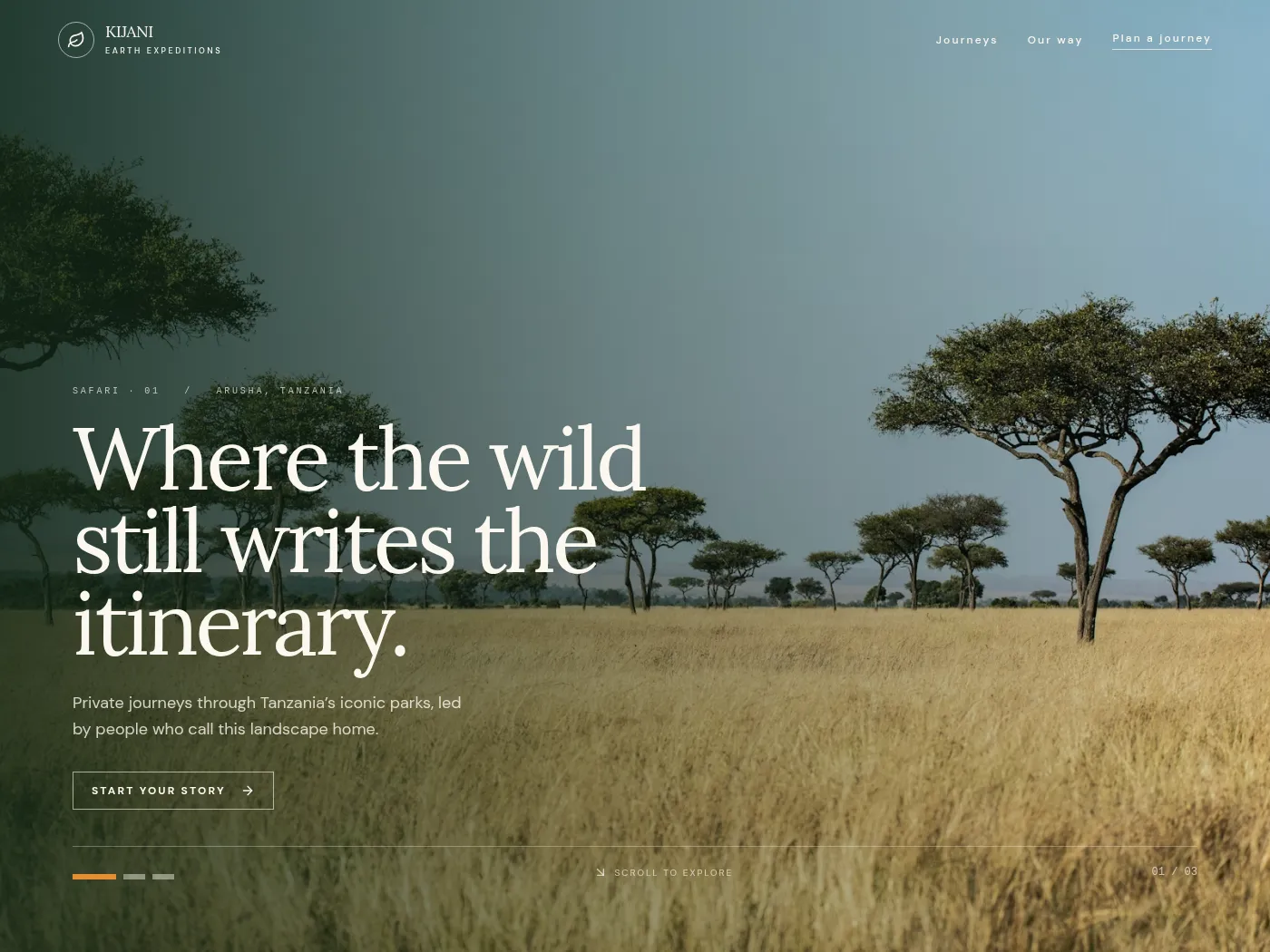 Kijani Earth Expeditions Site