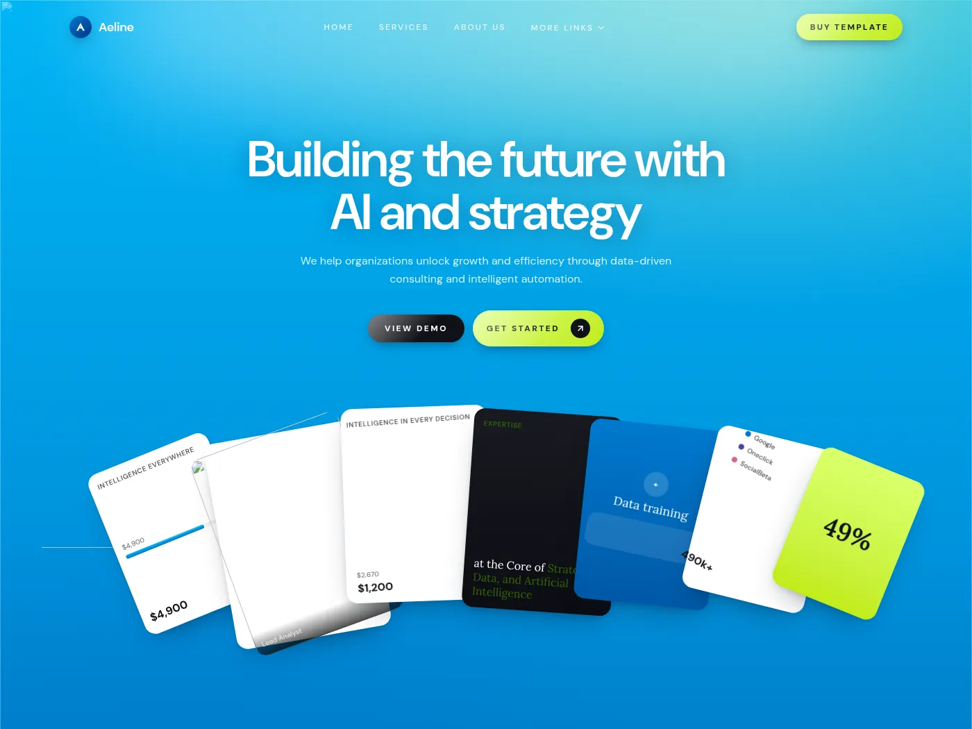 Aeline AI Consulting Page