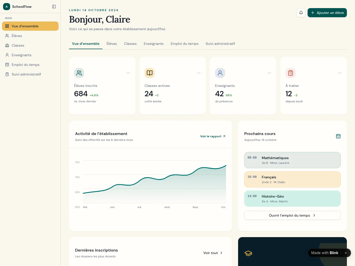 SchoolFlow Manager