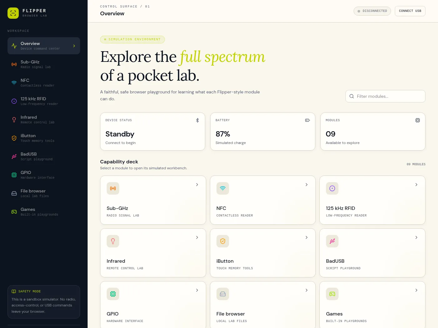 Flipper Web Control