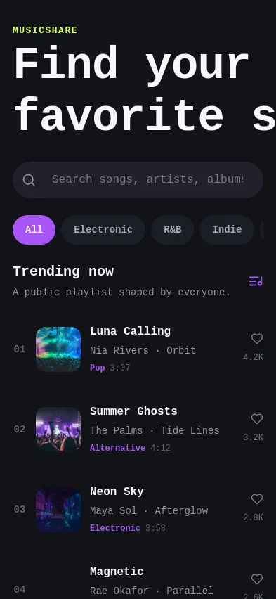 MusicShare Social Player