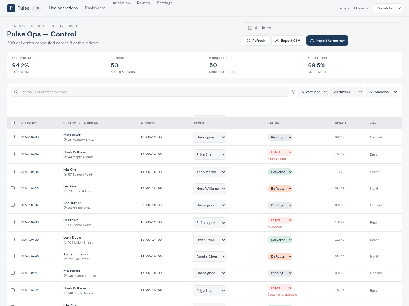 Pulse Ops Dashboard