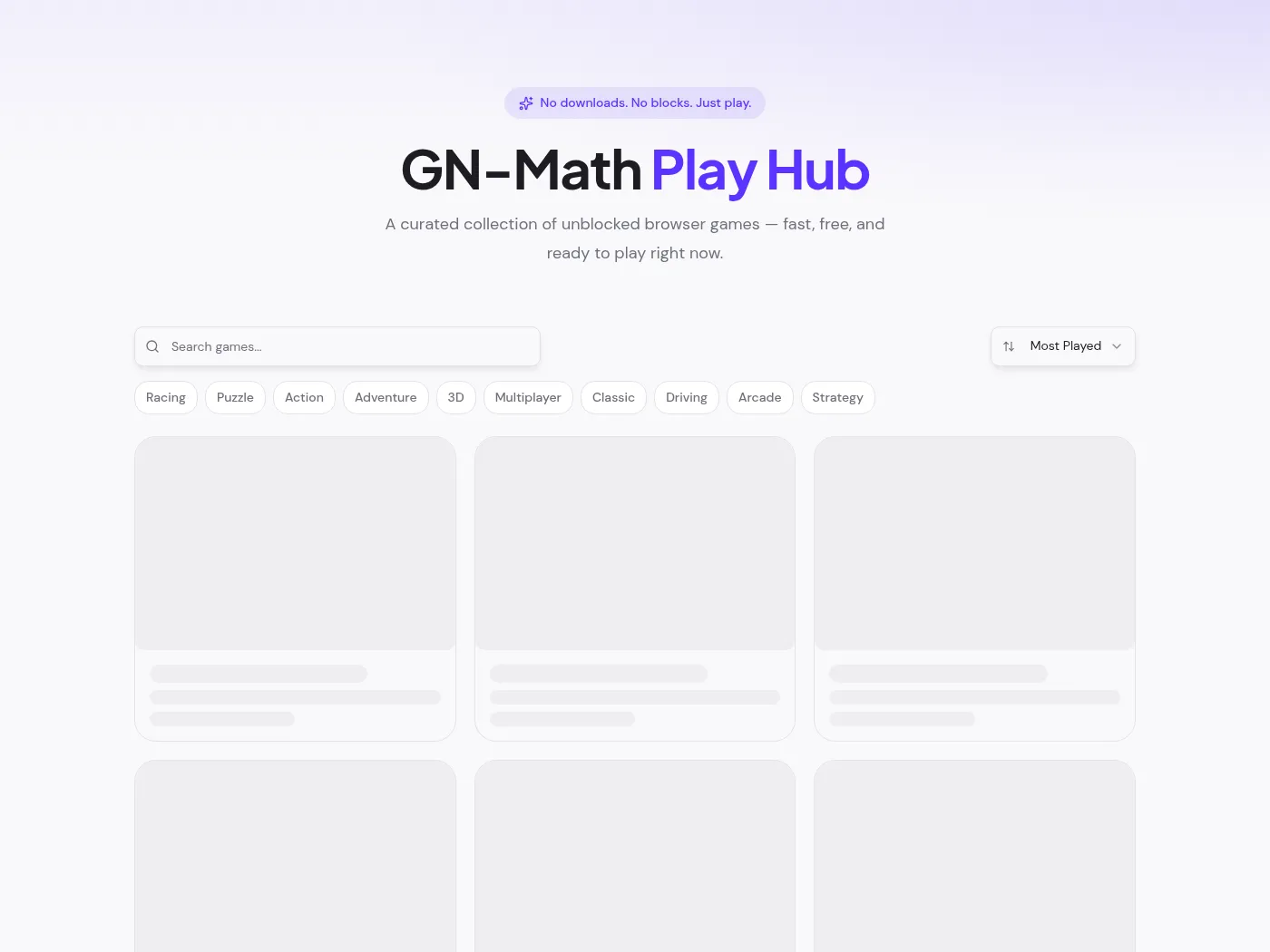 GN-Math Play Hub