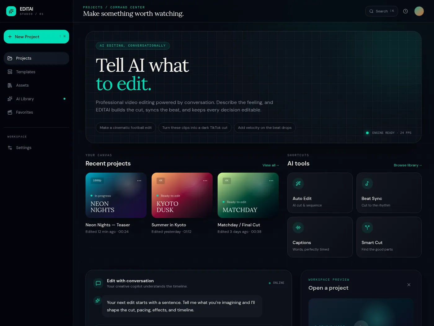 EDITAI – AI Video Editor