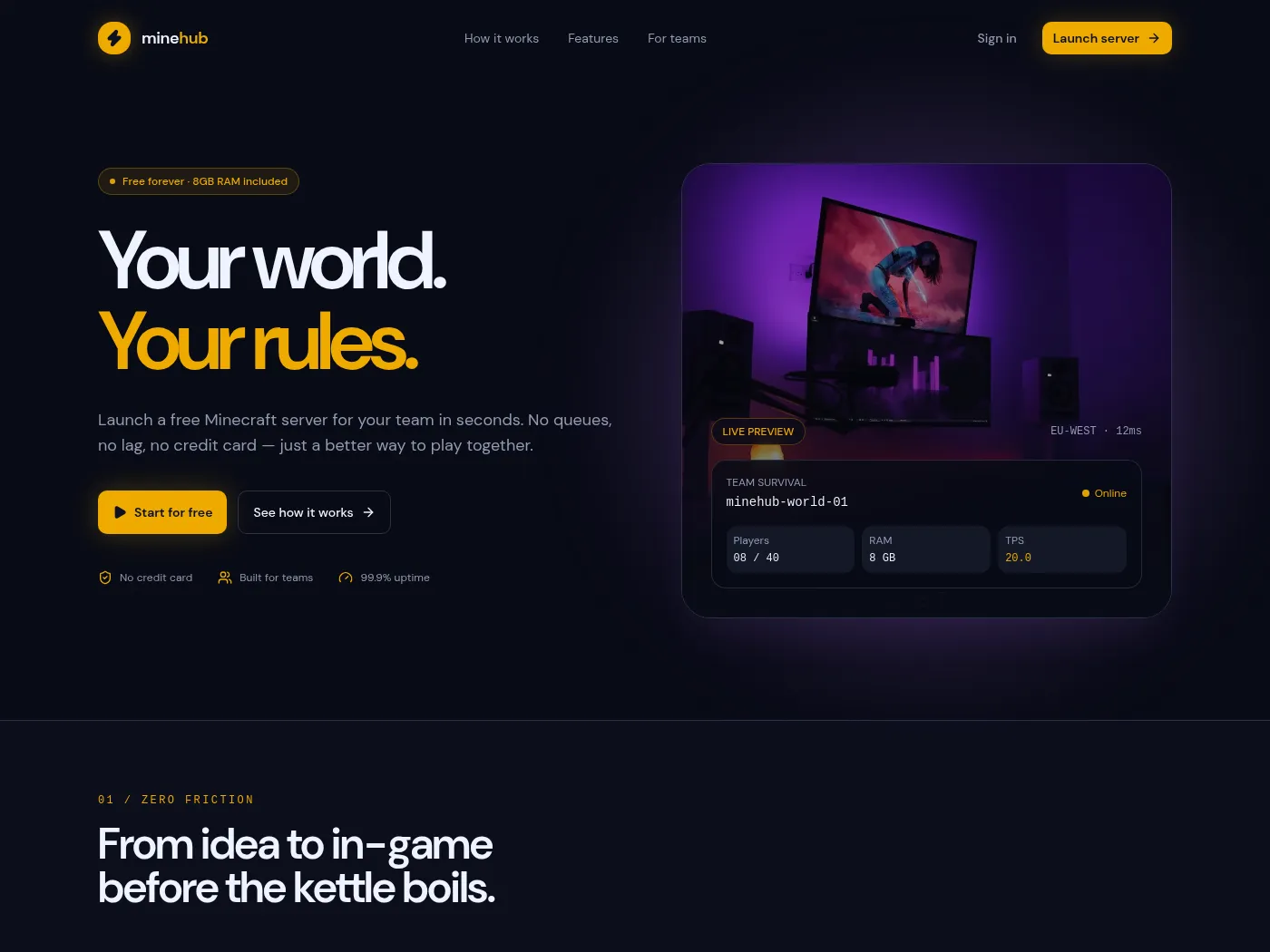 MineHub Multiplayer Portal
