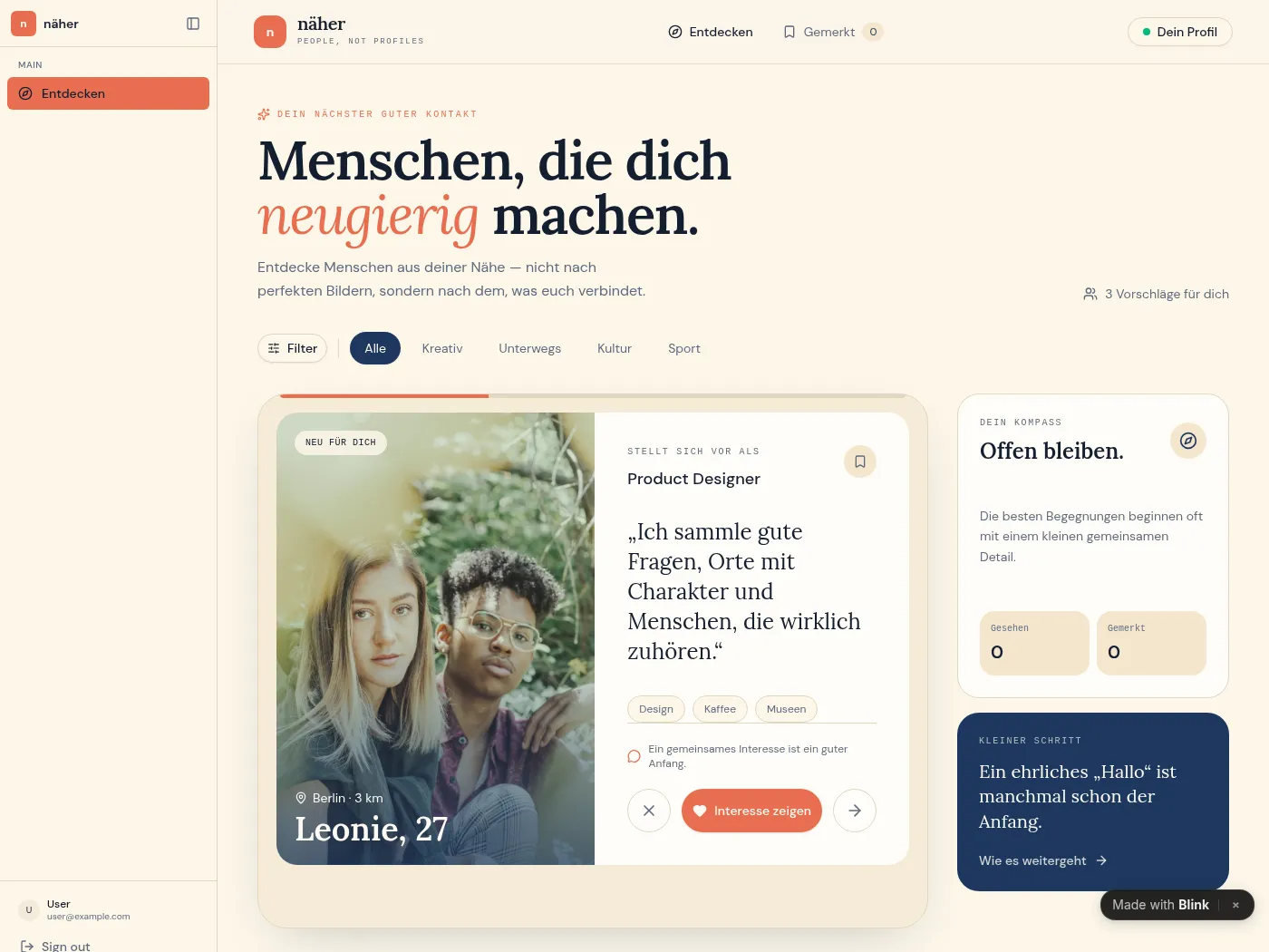 Kennen Lernen App