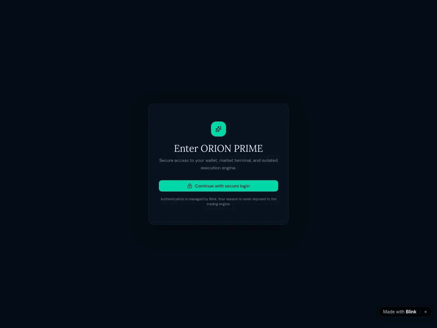 Orion Prime Platform