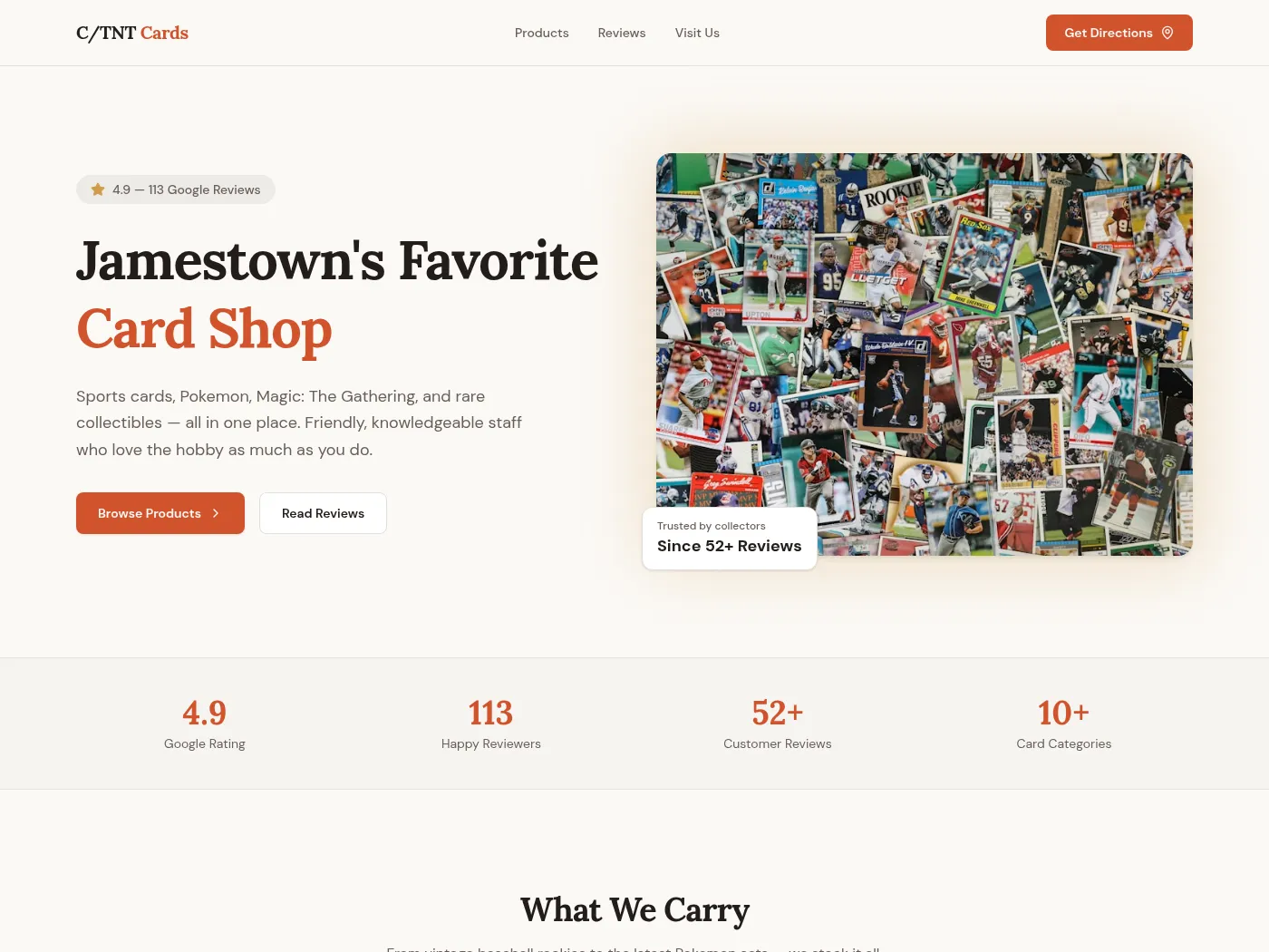 Ctnt Cards Shop Website