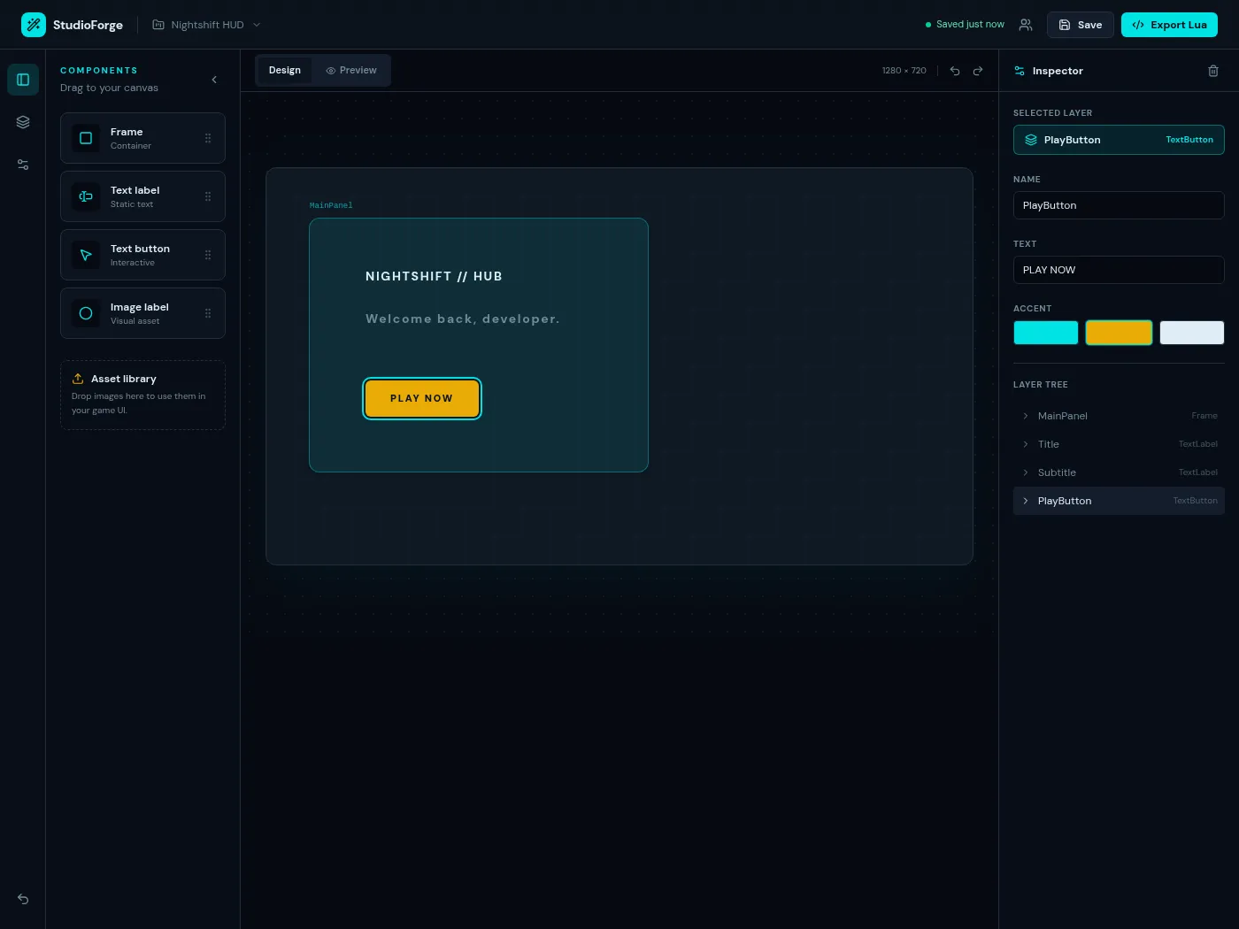 Roblox GUI Designer