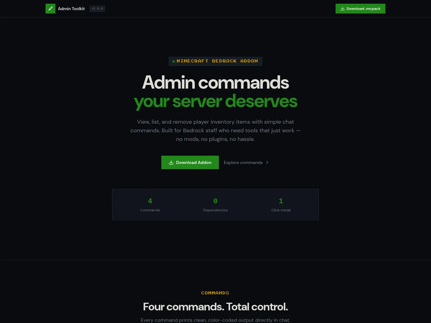 Minecraft Admin Toolkit