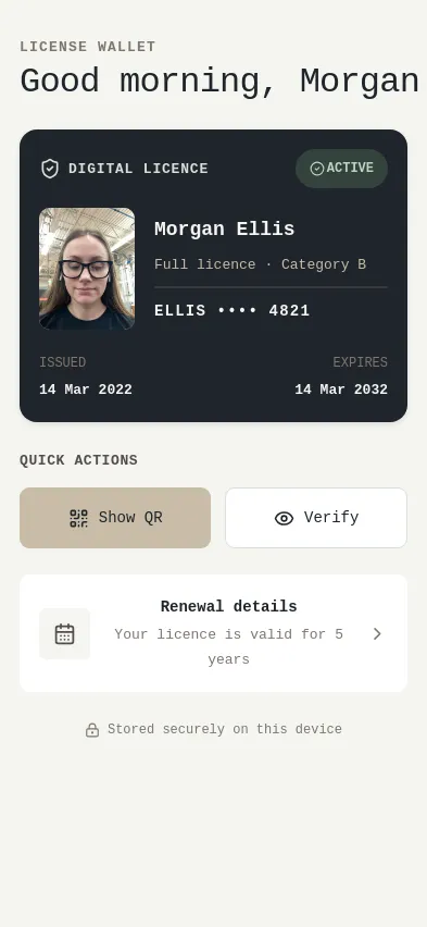 License Wallet