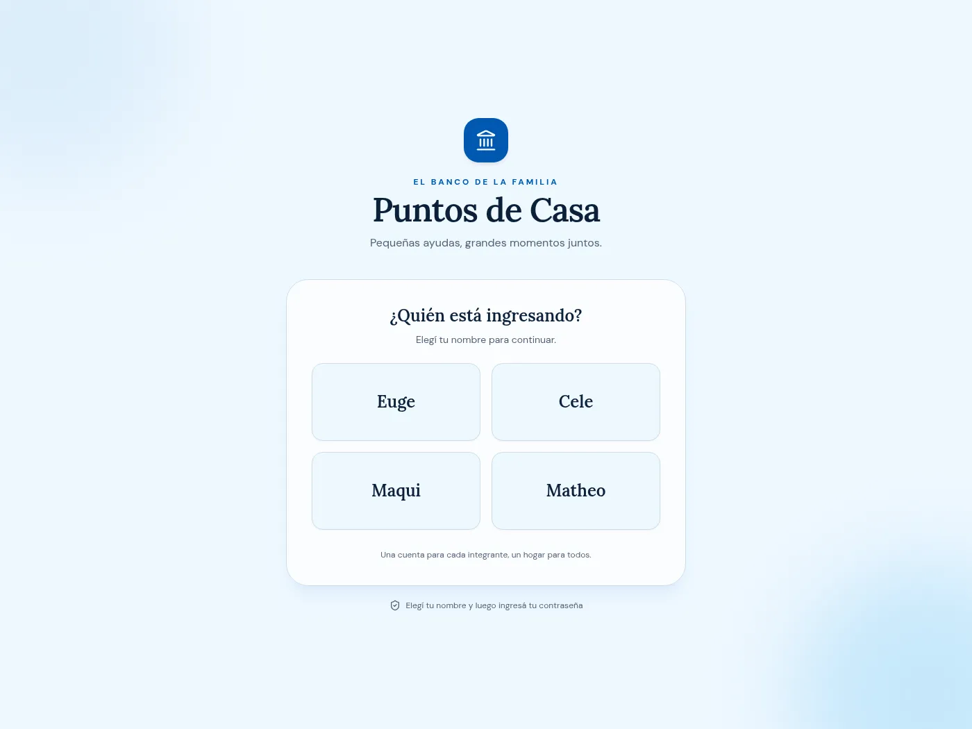 Banco Familiar de Puntos