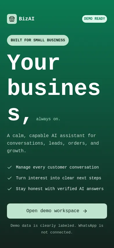 BizAI Assistant MVP