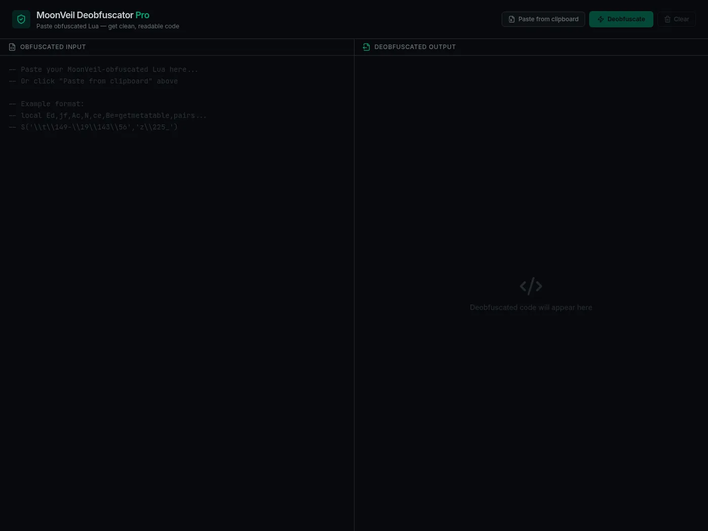 MoonVeil Deobfuscator Pro