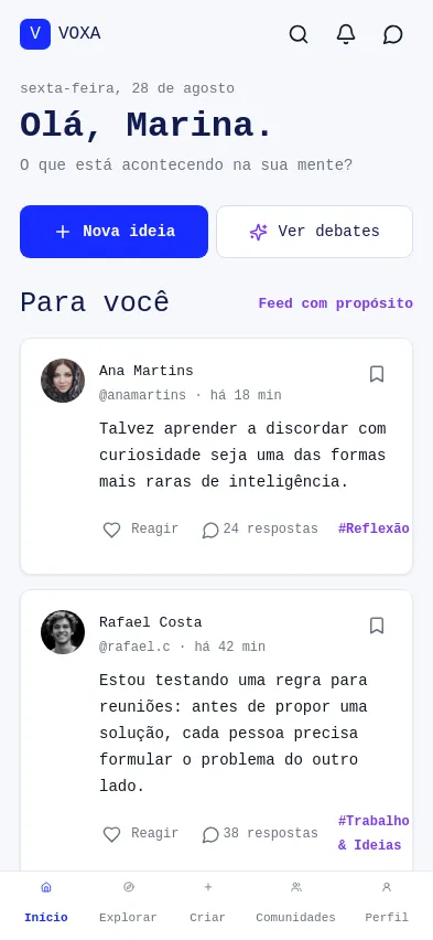 VOXA Social Platform