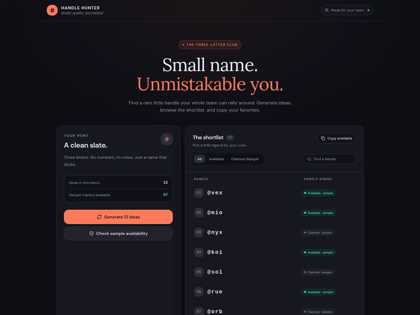 Discord Handle Hunter
