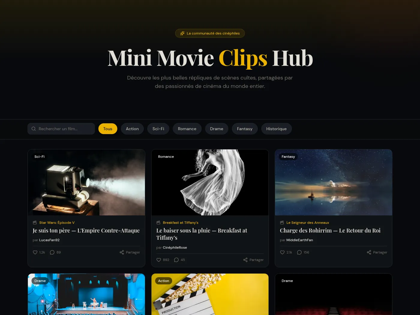 Mini Movie Clips Hub