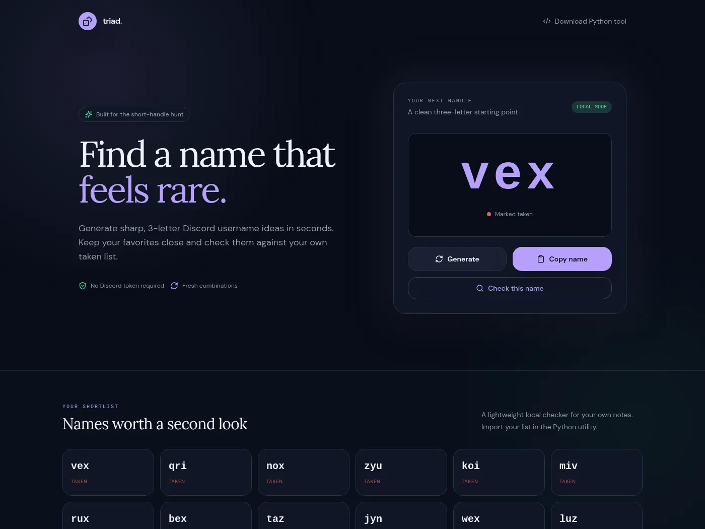 Discord Username Checker