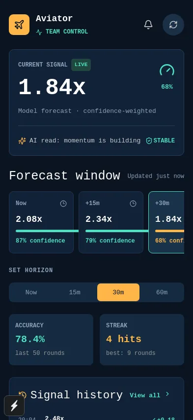 Aviator Signal Predictor