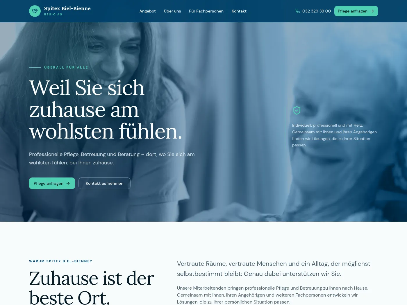 Spitex Biel-Bienne Website