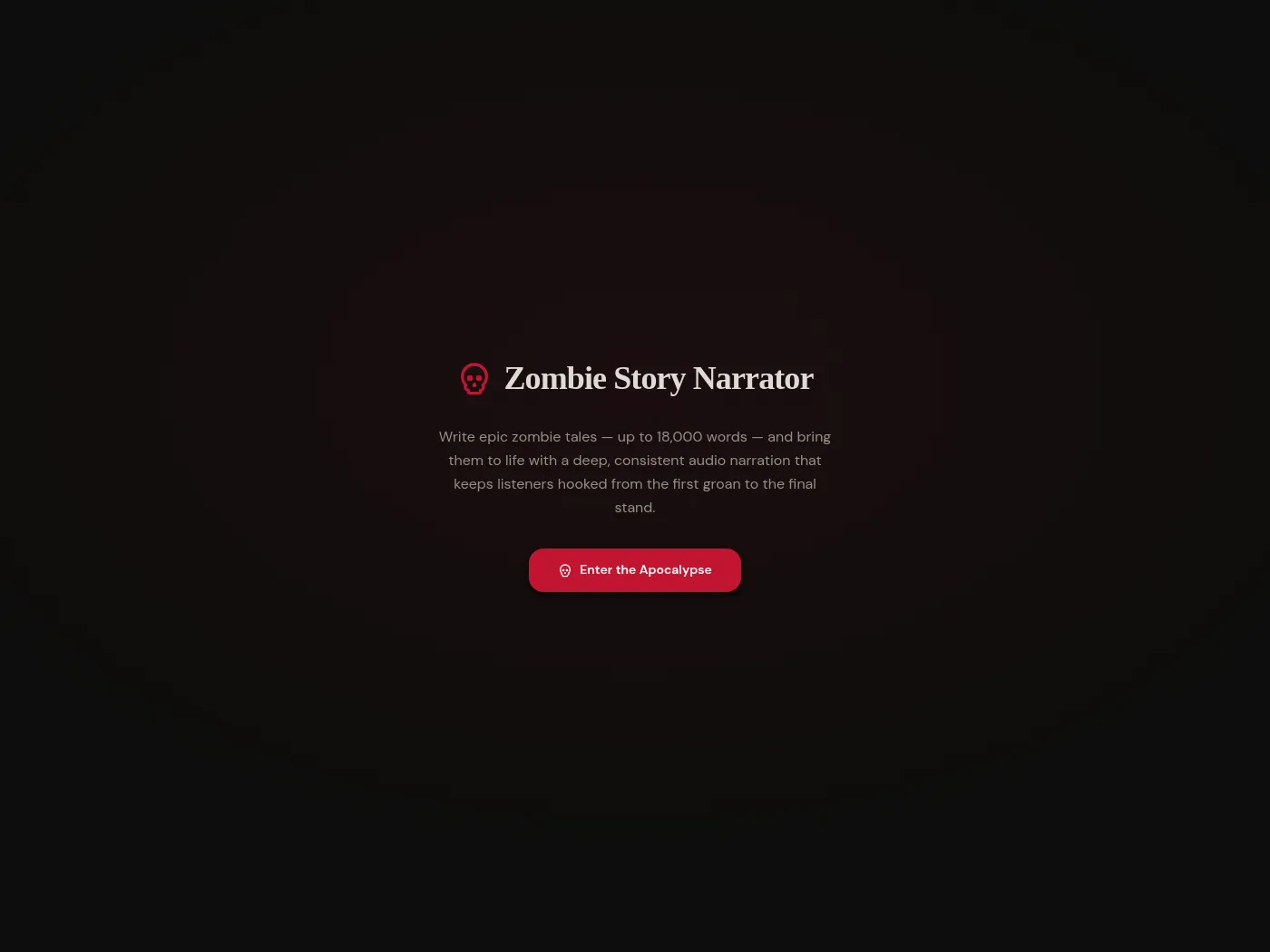 Zombie Story Narrator